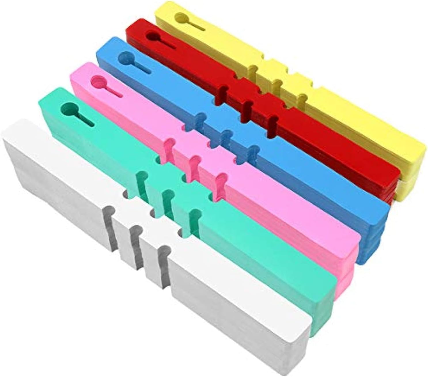 KINGLAKE Plastic Tree Labels Tags, 120Pcs Coloured Plant Labels for ...