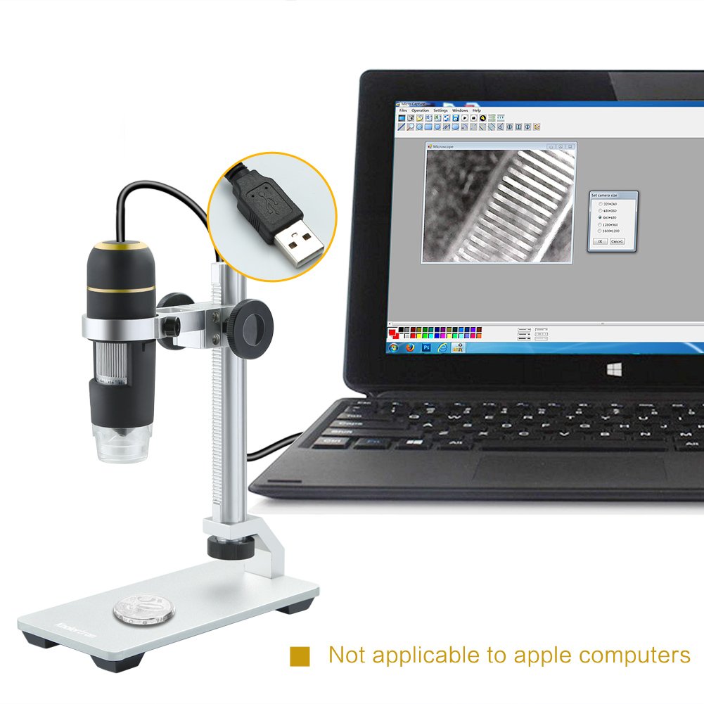 Koolertron Aluminum Alloy Microscope Stand Portable Adjustable Manual ...