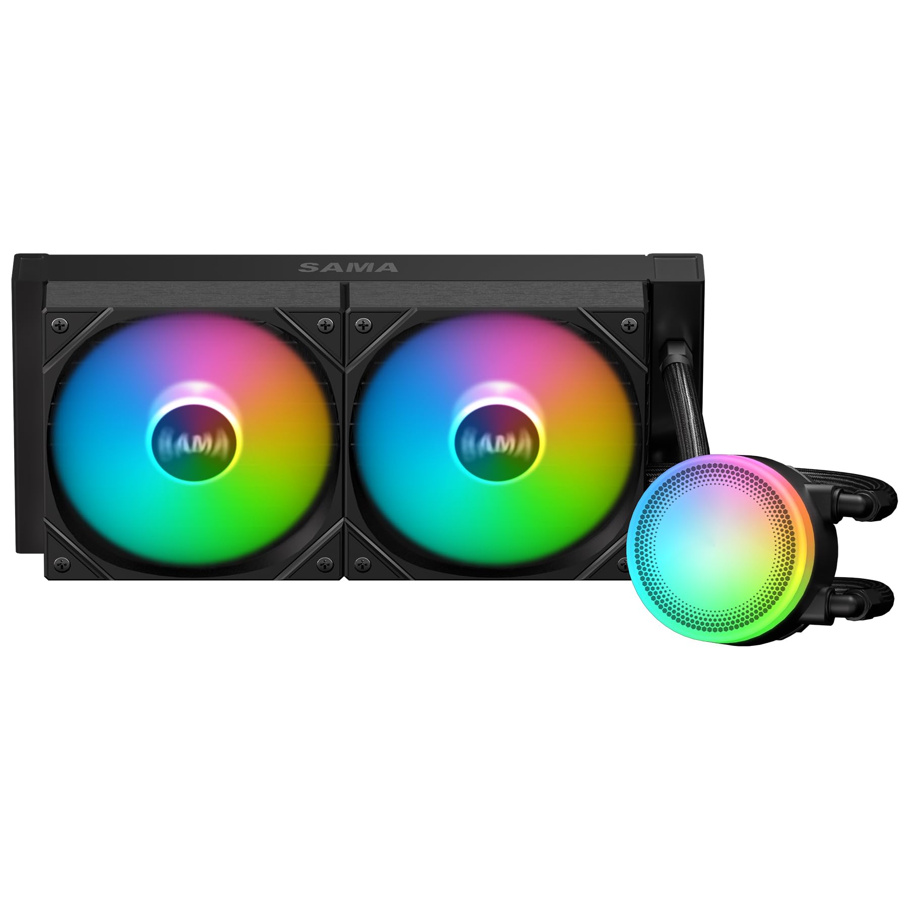 Amazon.com: SAMA L40 CPU AIO Water Cooler, 2000 RPM 4Pin PWM Quiet ARGB ...