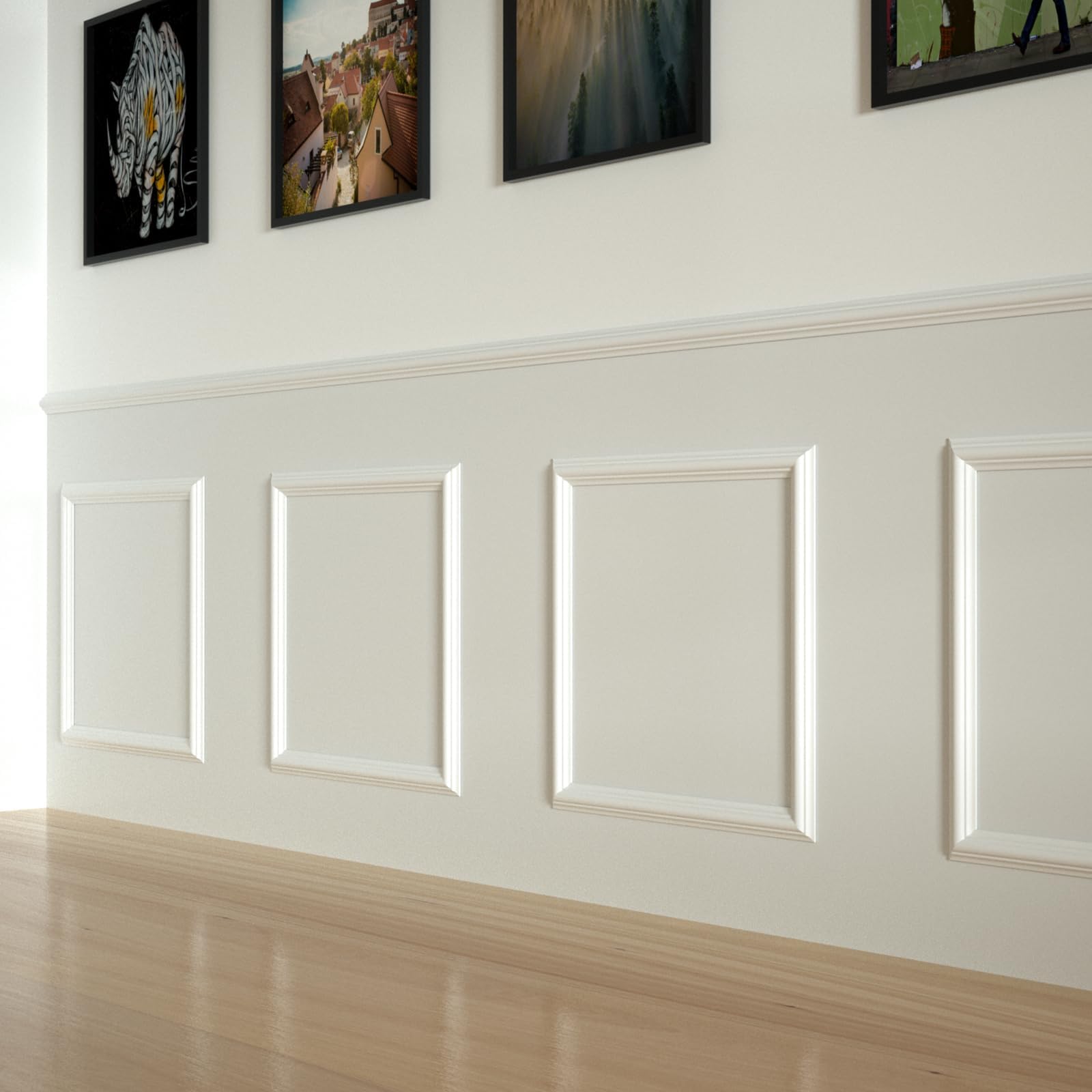Amazon.com: Wainscoting Panels - Peel and Stick 4 Bottom Frame ...