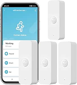 Amazon.com: 4-Pack WiFi PIR Motion Sensor: Smart Motion Detector with App Notification Alerts ...
