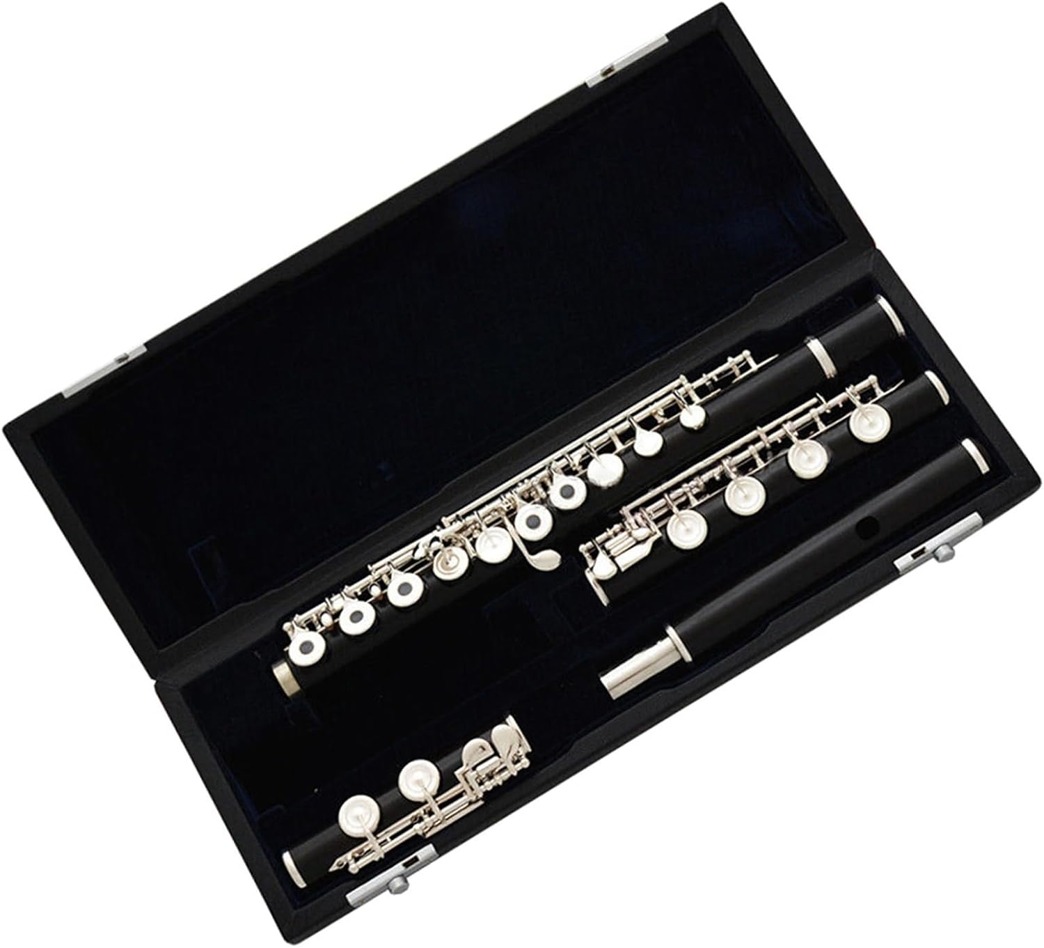 Amazon.com: TSTS Flutes Musical Instrument Black Wood Sliver Plated ...