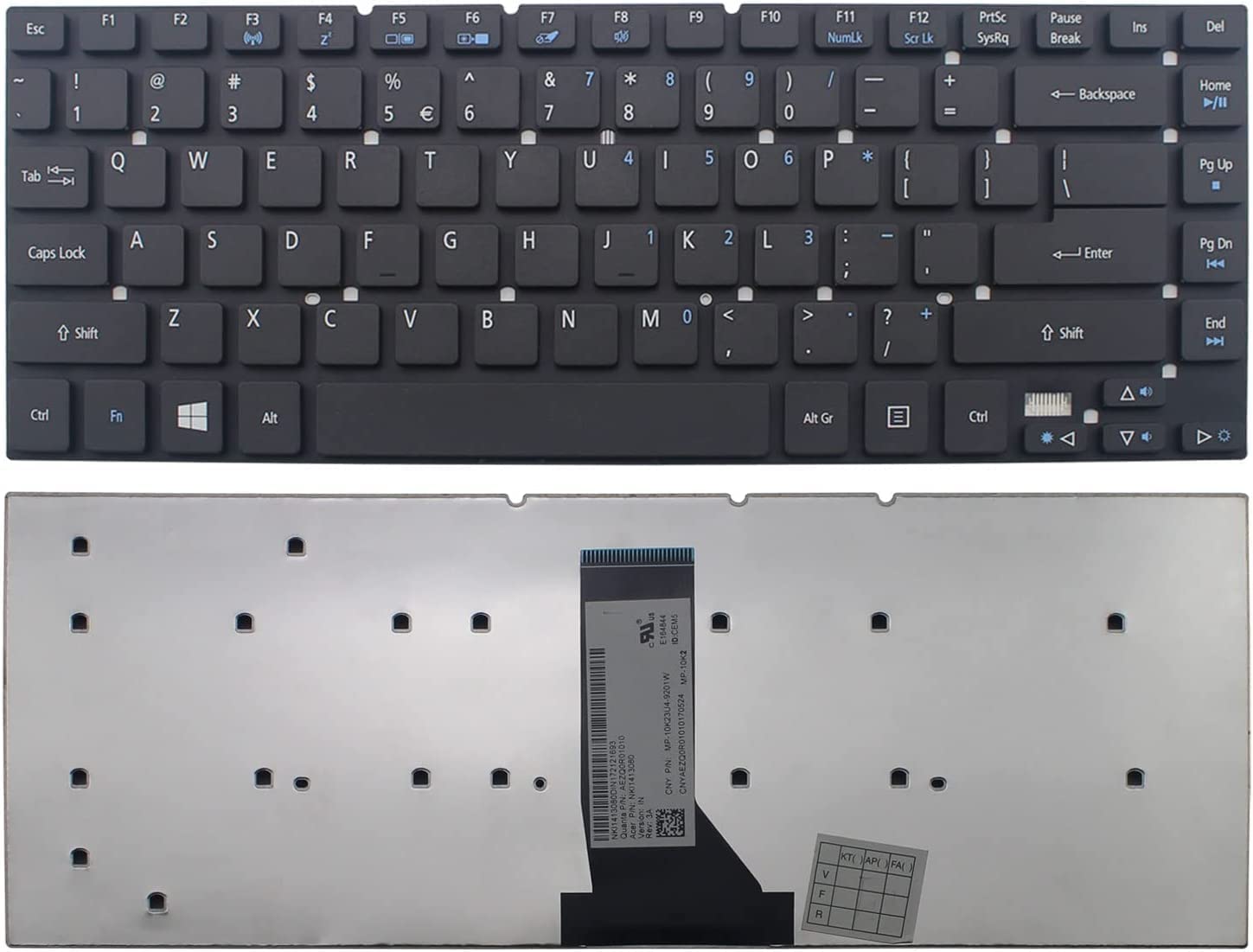 Wistar Laptop Keyboard Compatible for Acer Aspire 3830 3830G 3830T ...