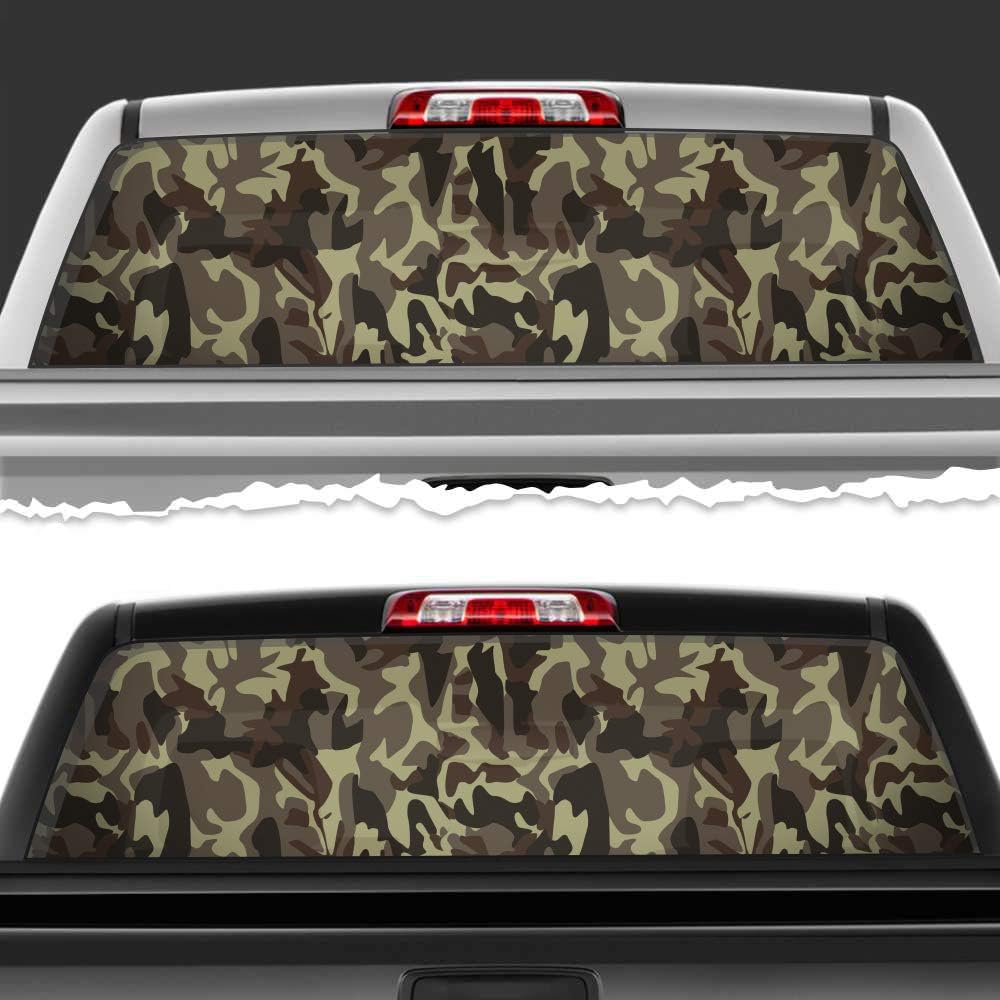 Amazon.com - VSDecals Military Camouflage Perforated Film Car ...