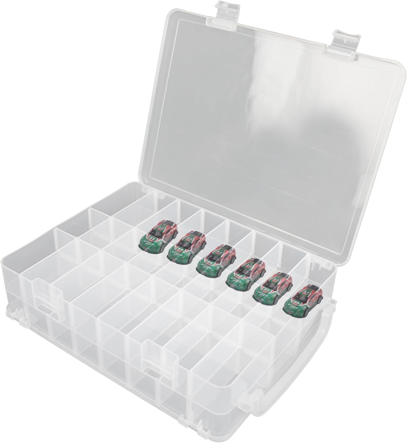 Amazon.com: Double Sided Toy Car Storage Organizer Case for Model Cars ...