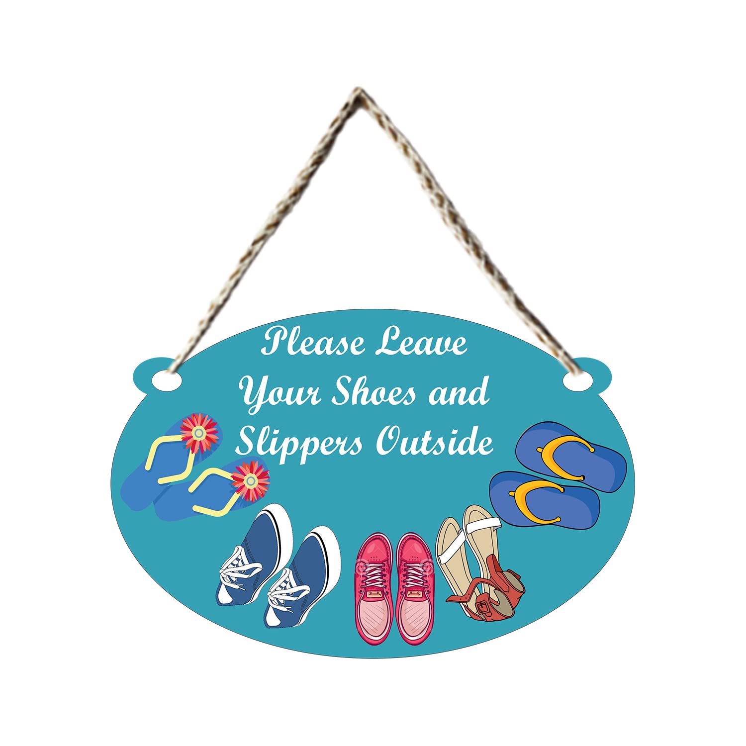 Please Leave Your Shoes Outside Wall Hanging Board Plaque Sign for Room ...