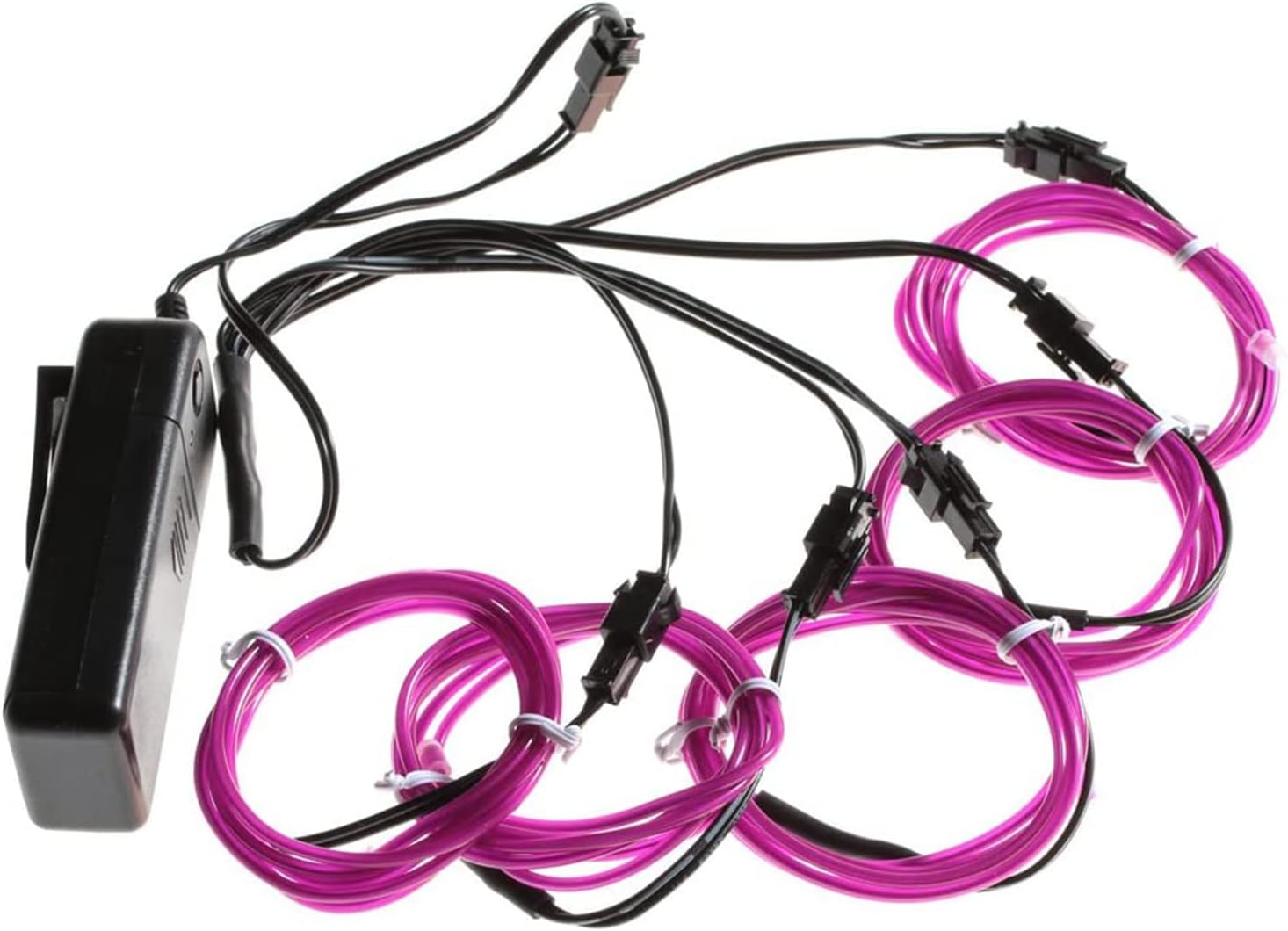 Amazon.com: lychee® 5 * 1 Metre Neon Light El Wire w/Battery Pack for ...