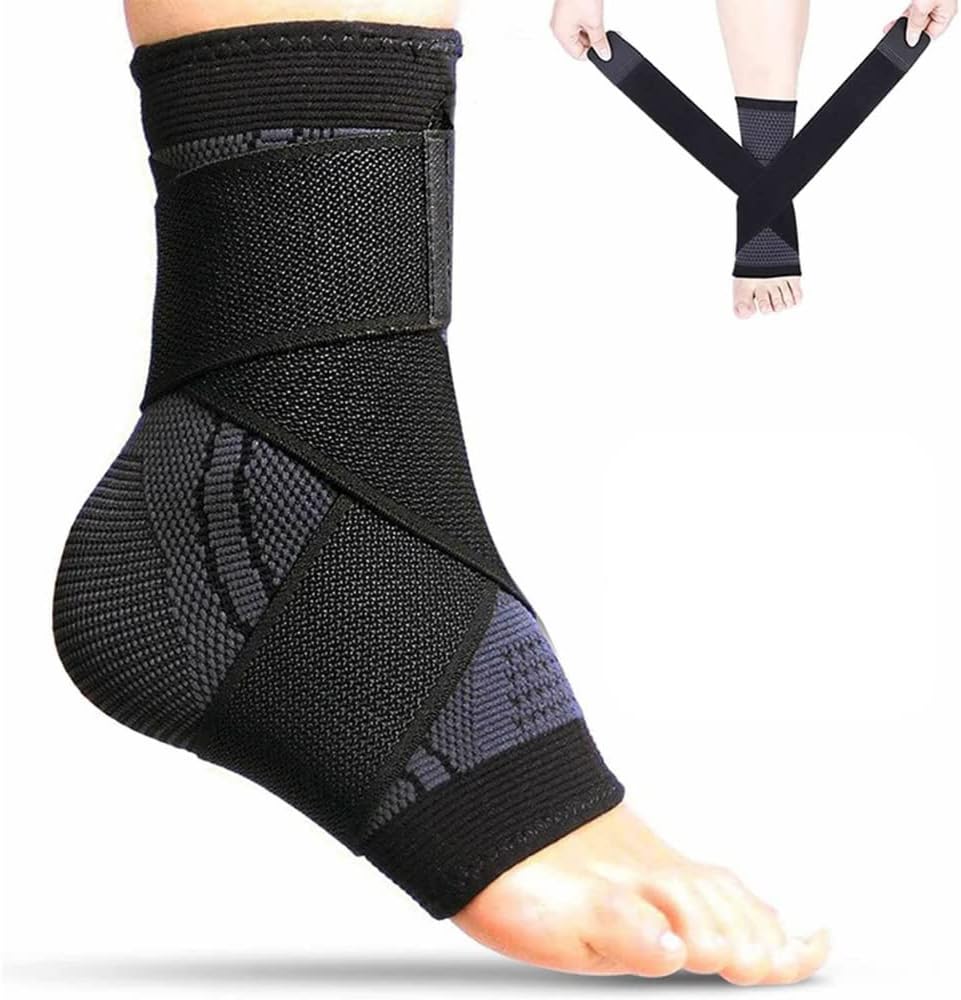 Adjustable Compression Sleeve for Ankle Support for Women and Men ...