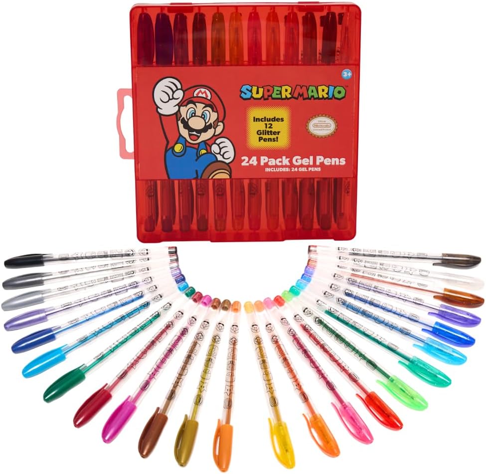 Amazon.com: Super Mario 6 Pack Gel Pens : Office Products