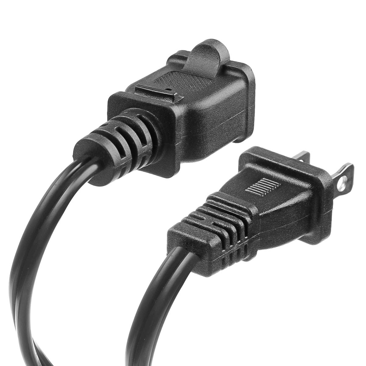 Snapklik.com : US AC Power Extension Cable Cord 2-Prong Polarized Male ...