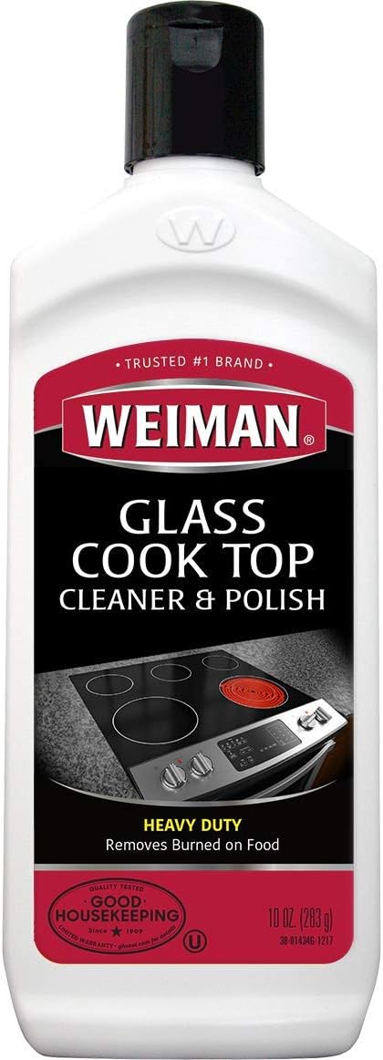 Amazon.com: Weiman Glass Cooktop Heavy Duty Cleaner & Polish - Shines ...