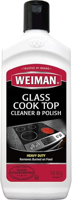 Amazon.com: Weiman Glass Cooktop Heavy Duty Cleaner & Polish - Shines ...
