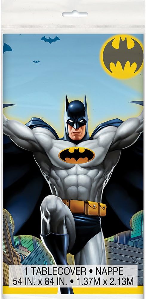 Batman Plastic Tablecloth, 84" x 54", Tablecovers - Amazon Canada