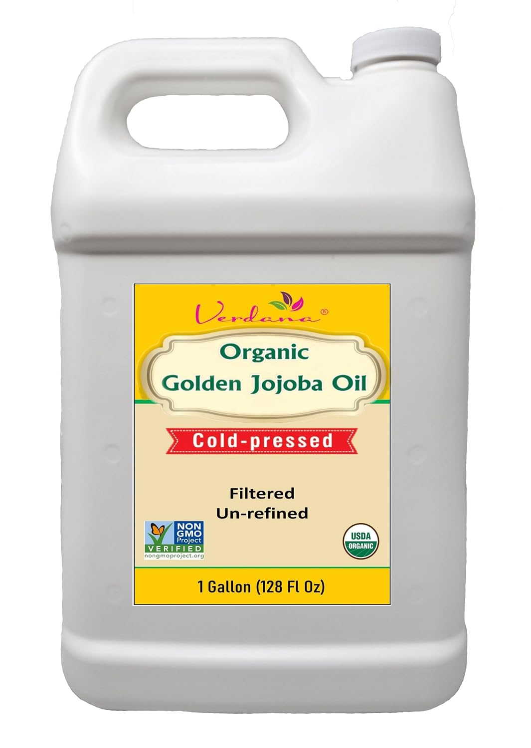 Amazon.com: Verdana Aceite de jojoba dorado orgánico certificado por ...