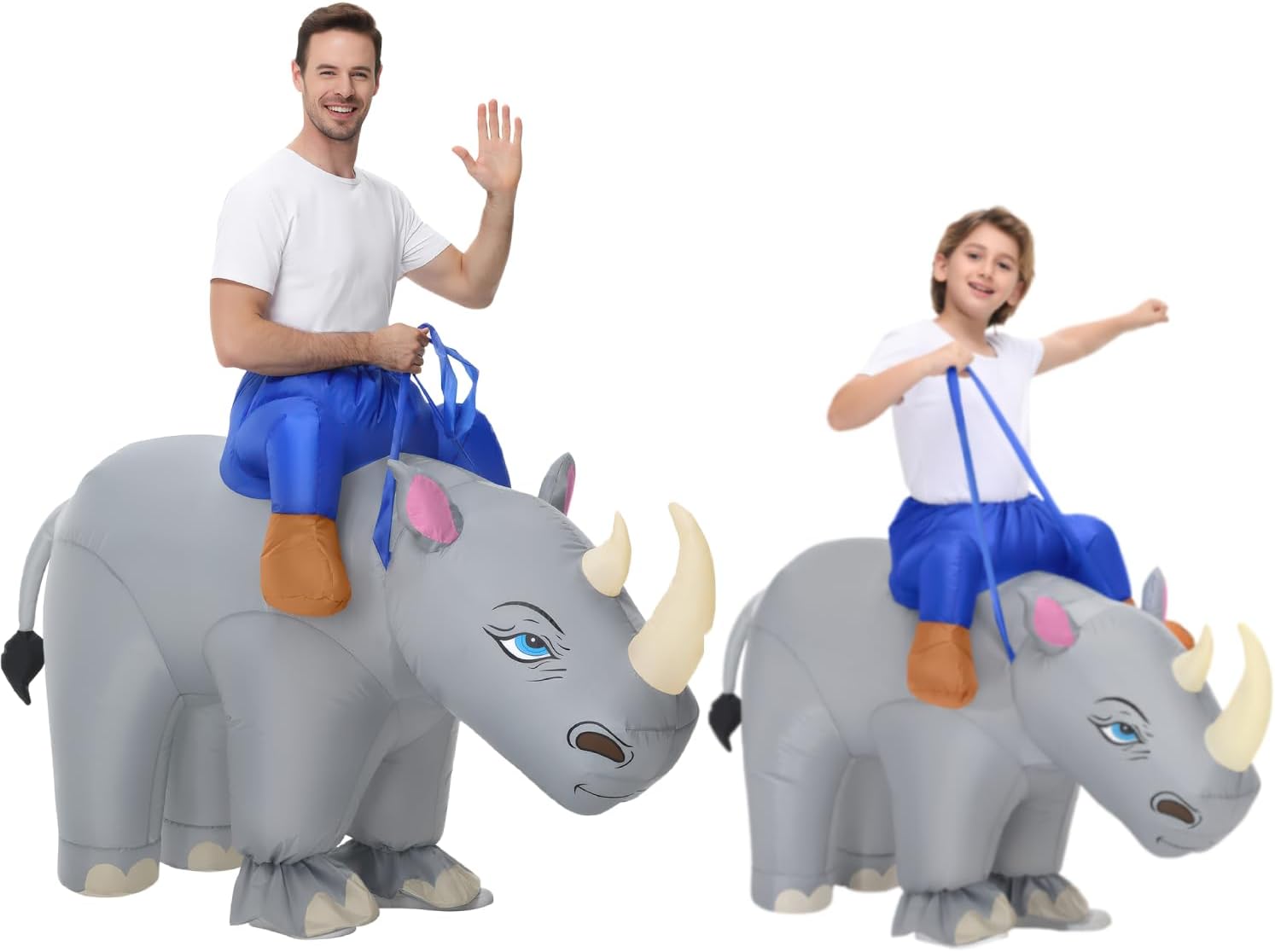 Amazon.com: Spinosaurus Inflatable Rhino Costume for Adult Kids,2 Pcs ...