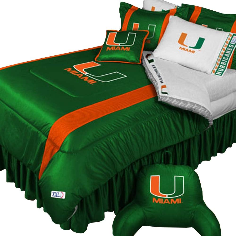 Amazon.com: NCAA Miami Hurricanes - 4pc BEDDING SET - Twin/Single Size ...
