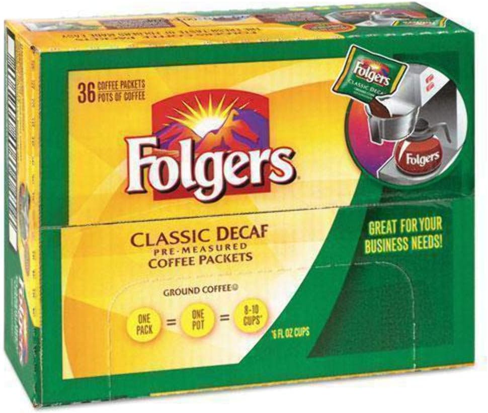 Amazon.com : FOLGER'S Coffee Decaffeinated In Room, .6-Ounce Boxes ...