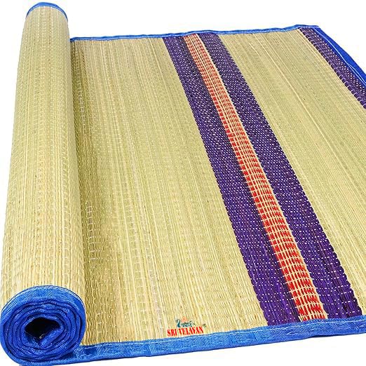 Natural Cool Korai Grass Mat for Sleeping Mat-Yoga Grass Mat-Floor Mat ...