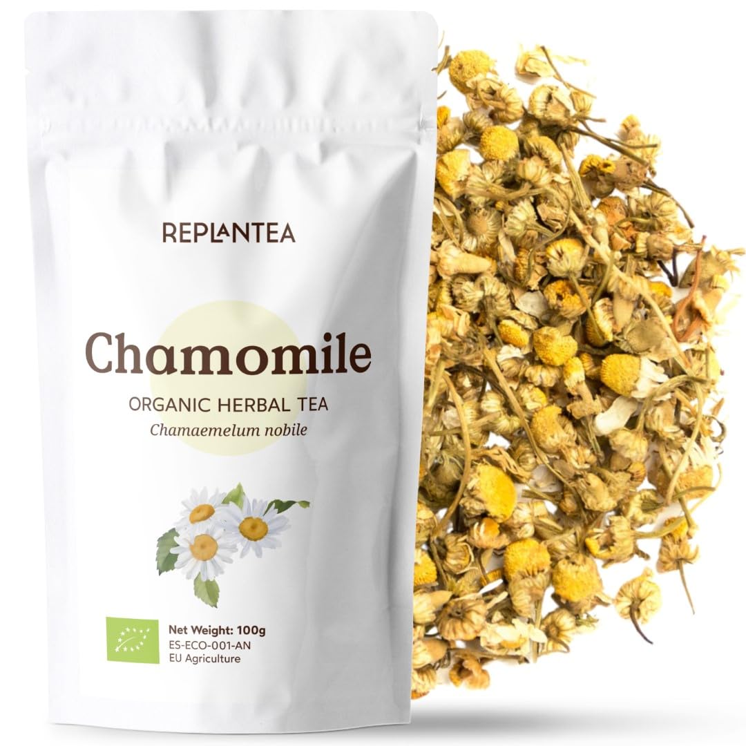 Chamomile Tea Loose Organic 100g (50 Cups) | European Chamomile Flowers ...