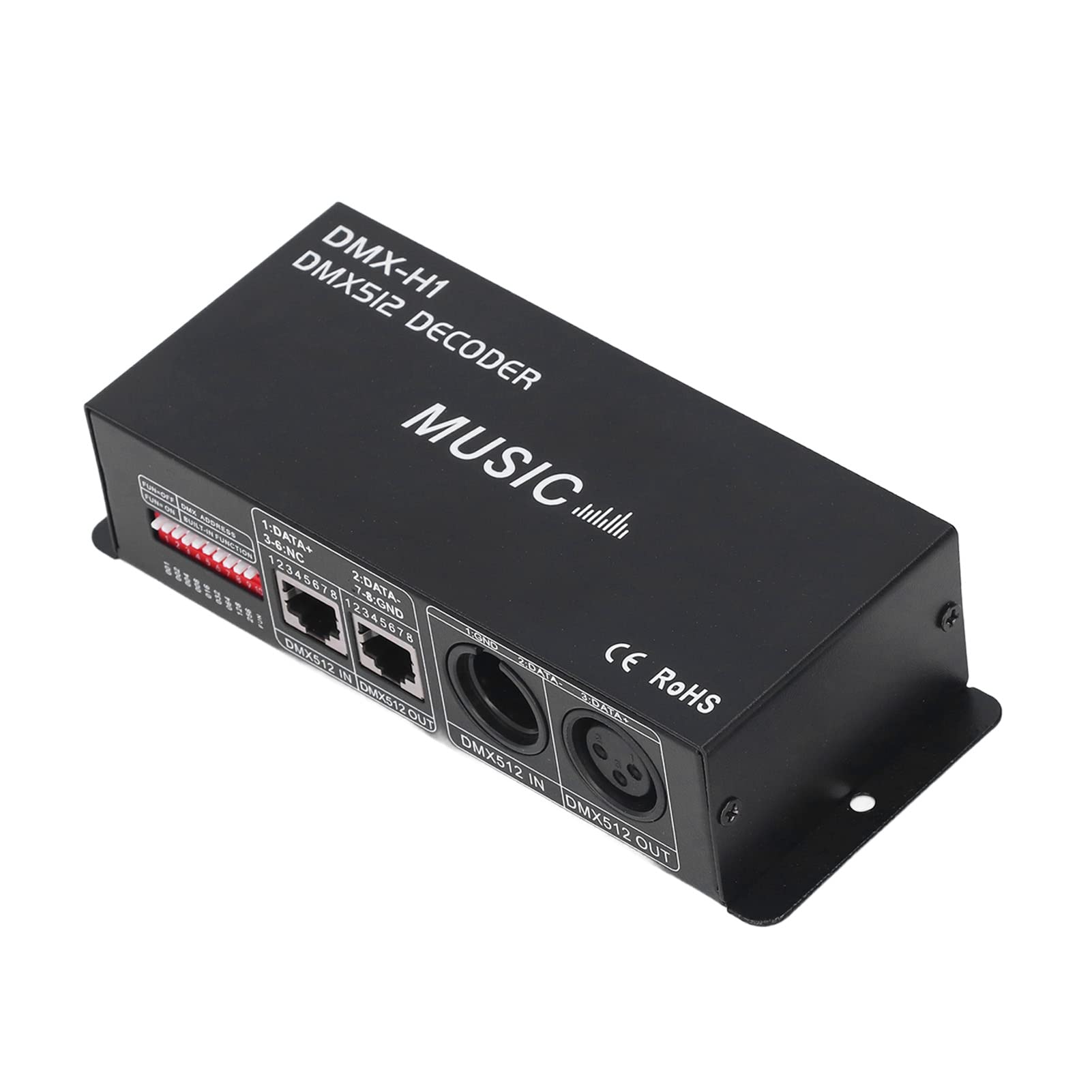 Buy 4 Channel DMX 512 LED Decoder Controller, Switch1 to 7 Can Adjust ...