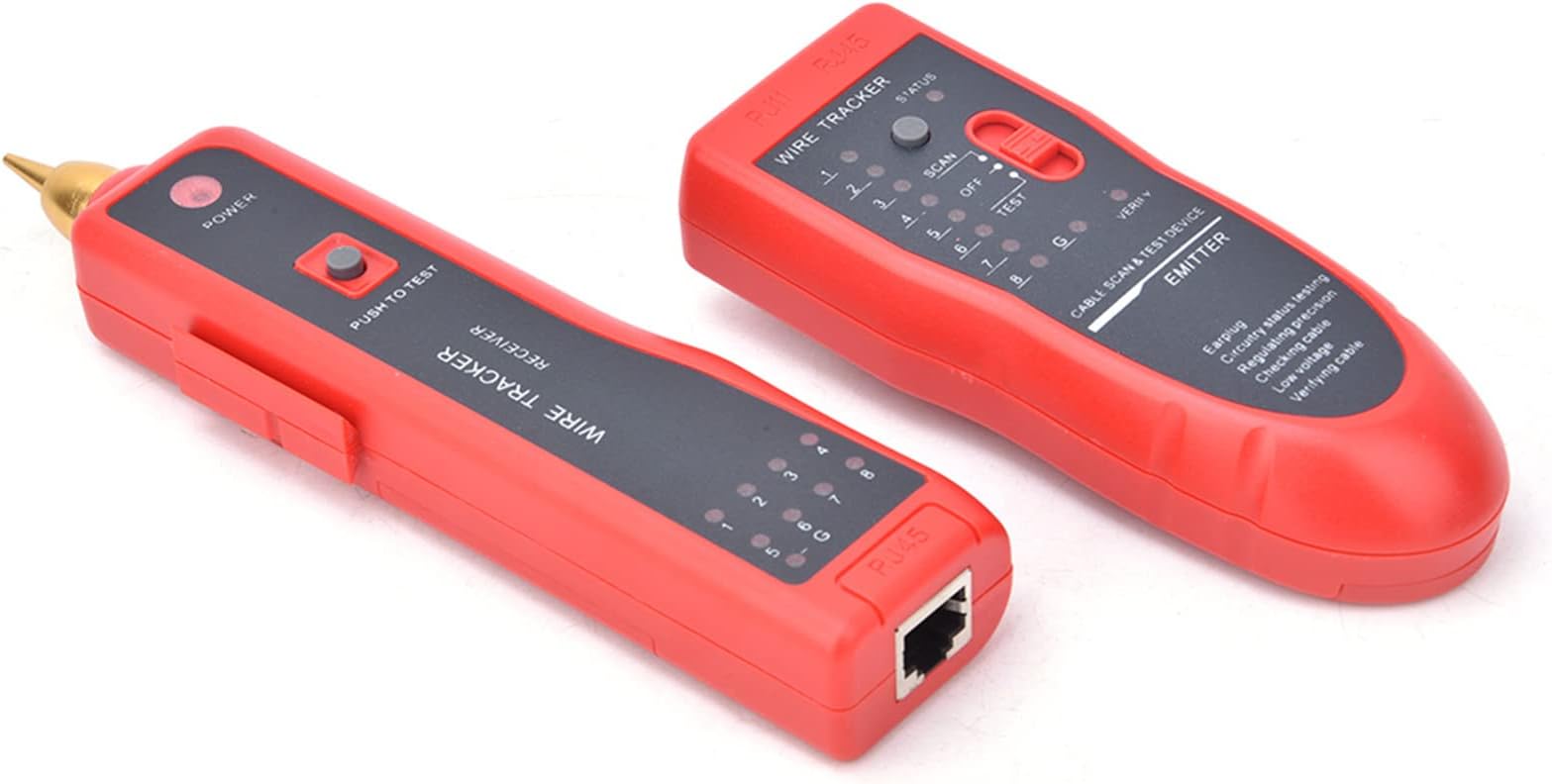 Network Cable Tester, RJ11 RJ45 Line Finder Wire Tracker with Probe ...