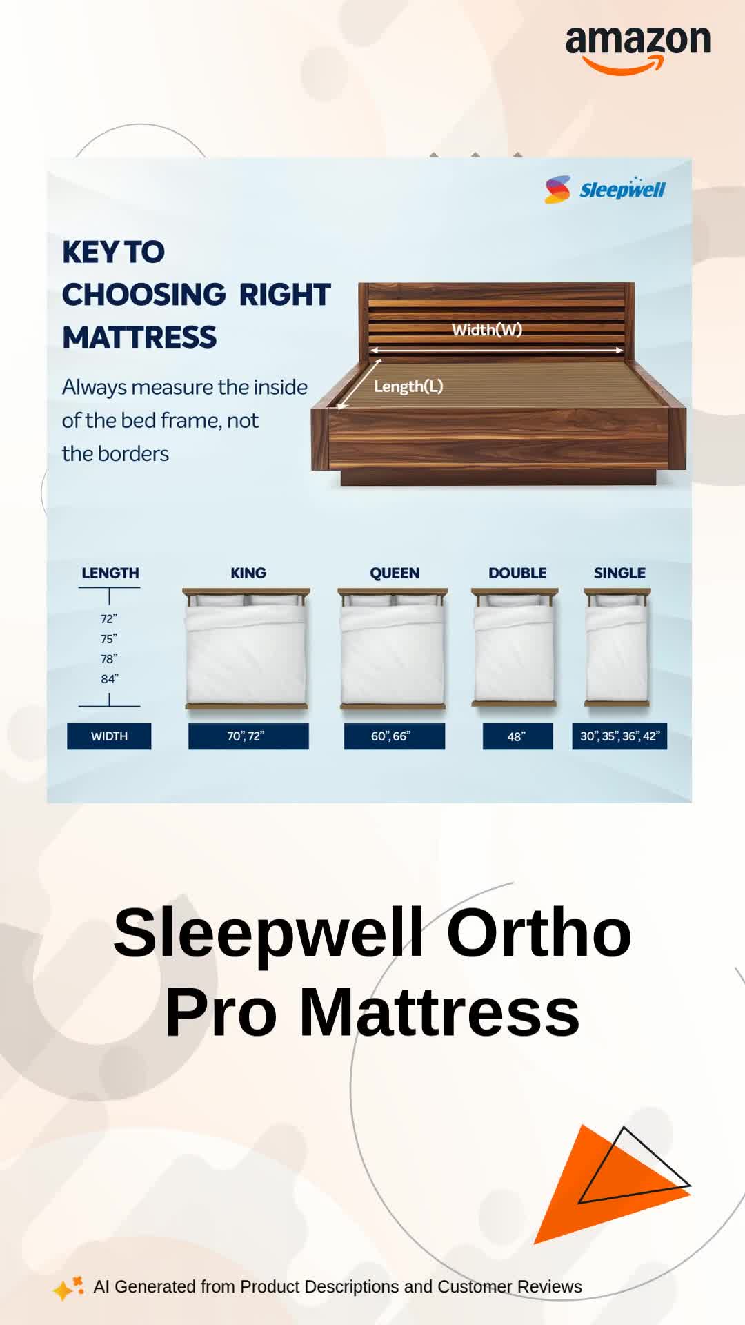 Watch Sleepwell Ortho Pro Mattress on Amazon Live