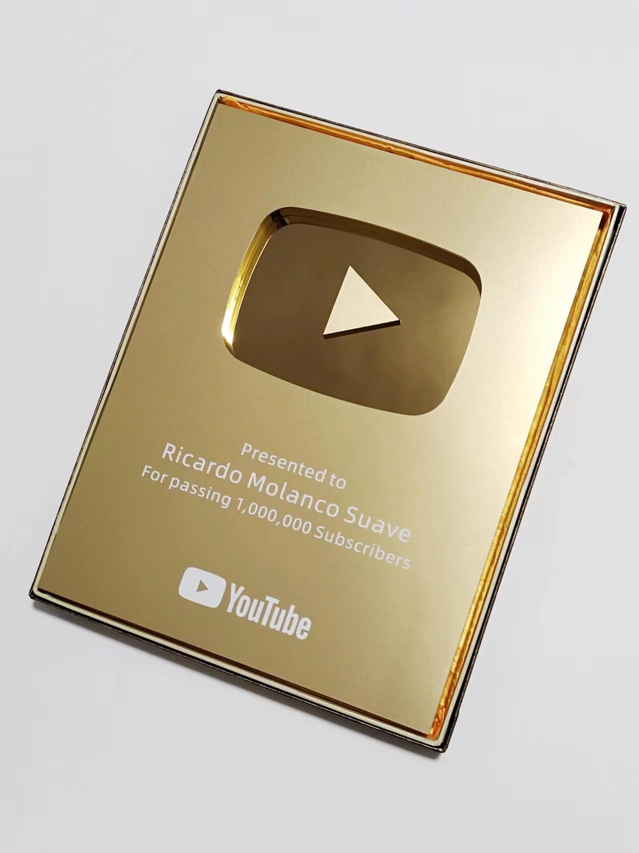 Youtube Subscribe Button Gold