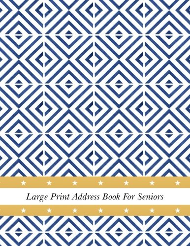 Amazon.com: Large Print Address Book For Seniors: Large Large Print ...