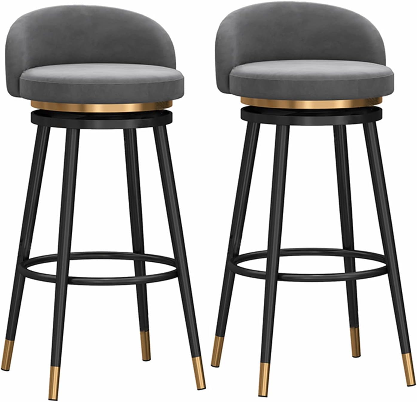 Amazon.com: Farmhouse Swivel Bar Stools Set of 2 - Counter Height ...