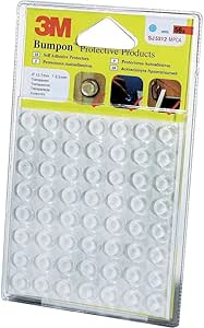 3M Bumpon SJ-5312 Noise/Slip Stoppers Transparent Diameter 12.7 mm Pack ...