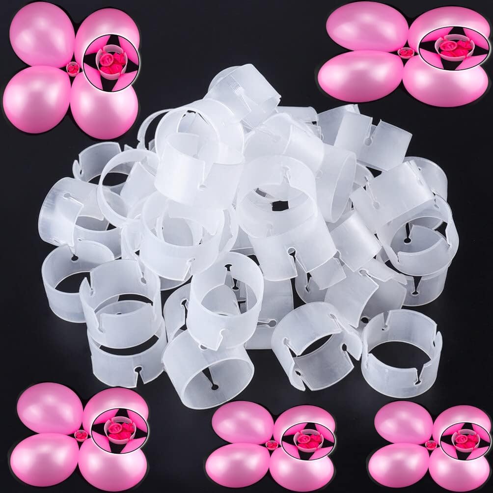 Amazon.com: 50Pcs Decorative Decor Balloon Rings Buckle Balloon Arch ...