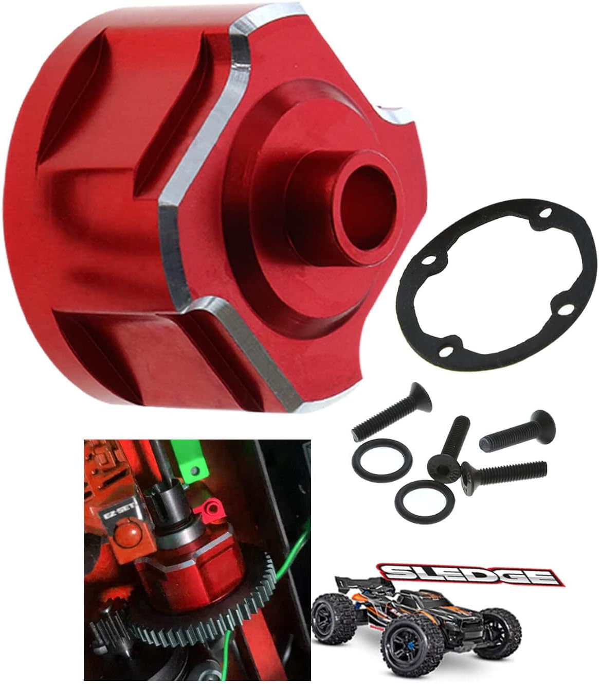 Amazon.com: RCMYou RC Alloy Front Middle Rear Diff Housing Differential ...