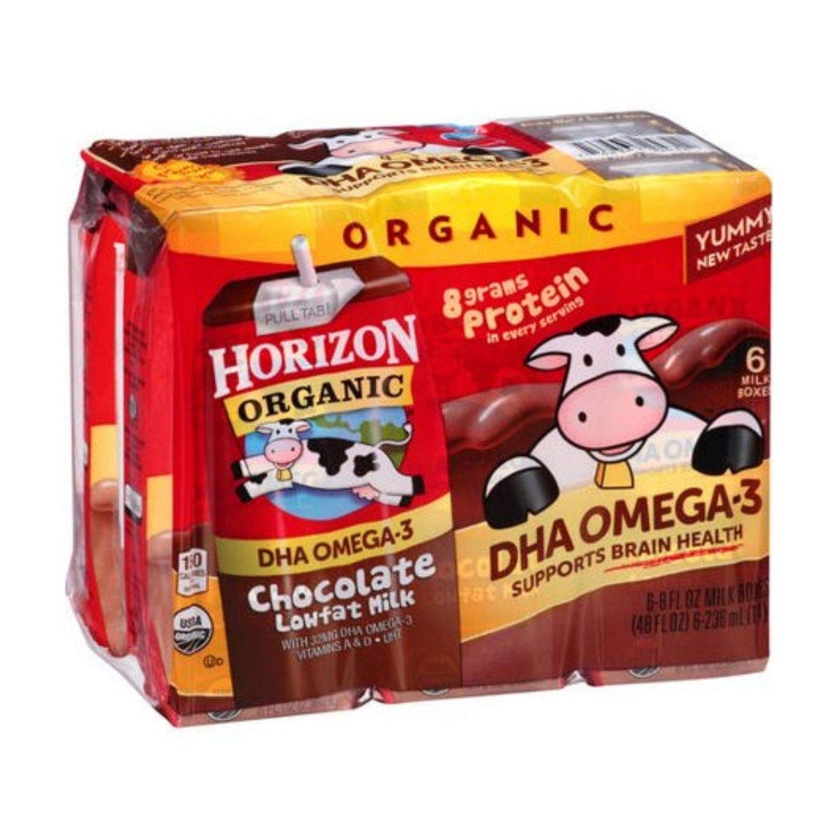 Buy Horizon , Low Milk with DHA Omega-3, Chocolate, 8-Oz Aseptic ...