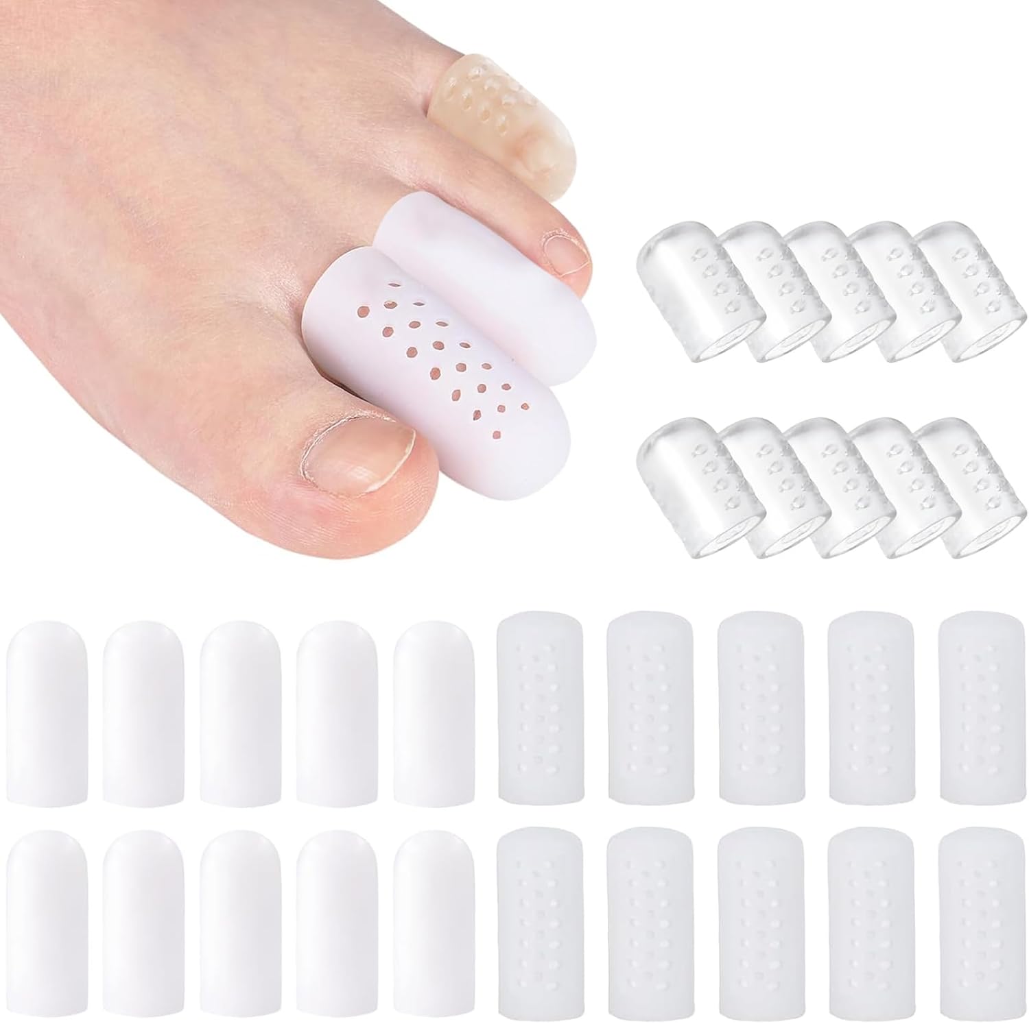 Amazon.com: VYNFLICK Silicone Toe Protector: Gel Anti-Friction ...
