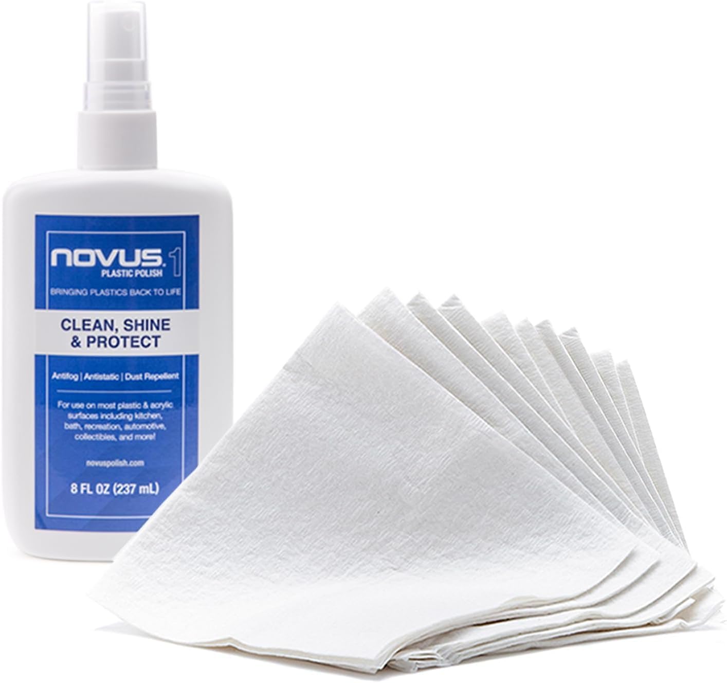 Amazon.com: NOVUS | Aviation Bundle | Plastic Clean & Shine 1 | 8 Ounce ...