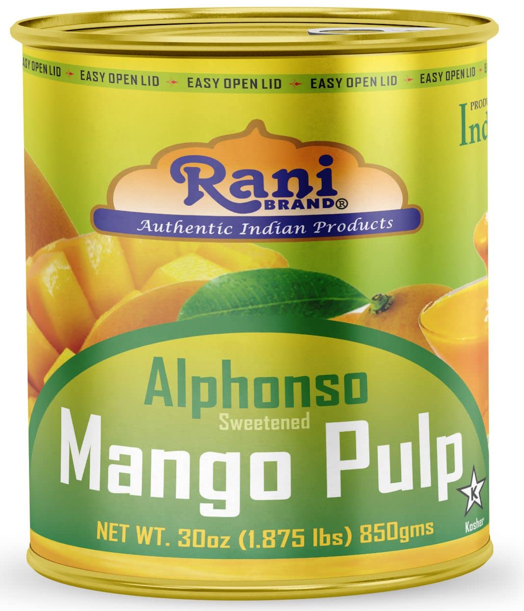 Amazon.com: Rani Mango Pulp Puree (Makes Mango Lassi Shakes) Alphonso ...