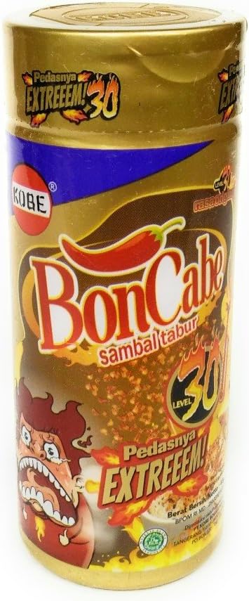 Amazon.com : Kobe Bon Cabe (Boncabe) Sambal Tabur (Sprinkle Chili ...
