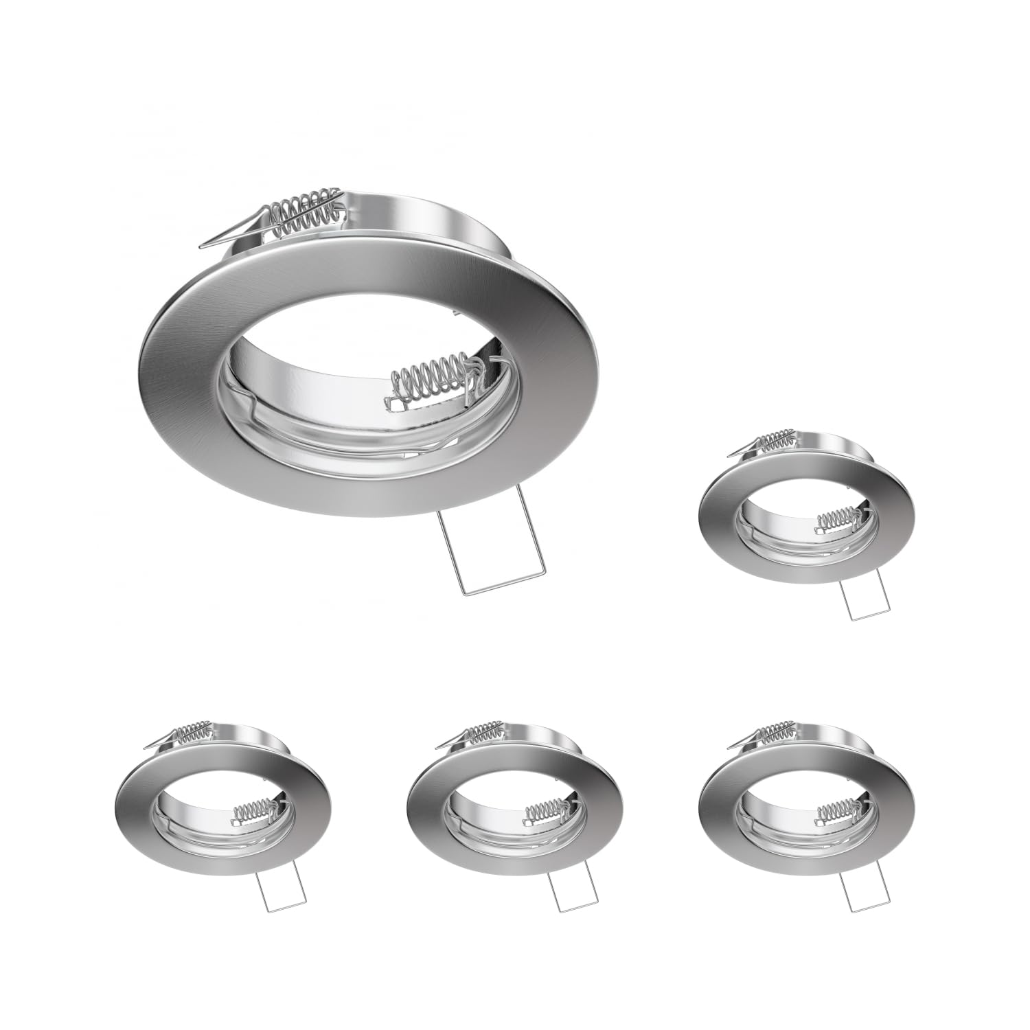 ledscom.de Ceiling mounting Ring Fere, Round, Stainless Steel matt, 5 ...