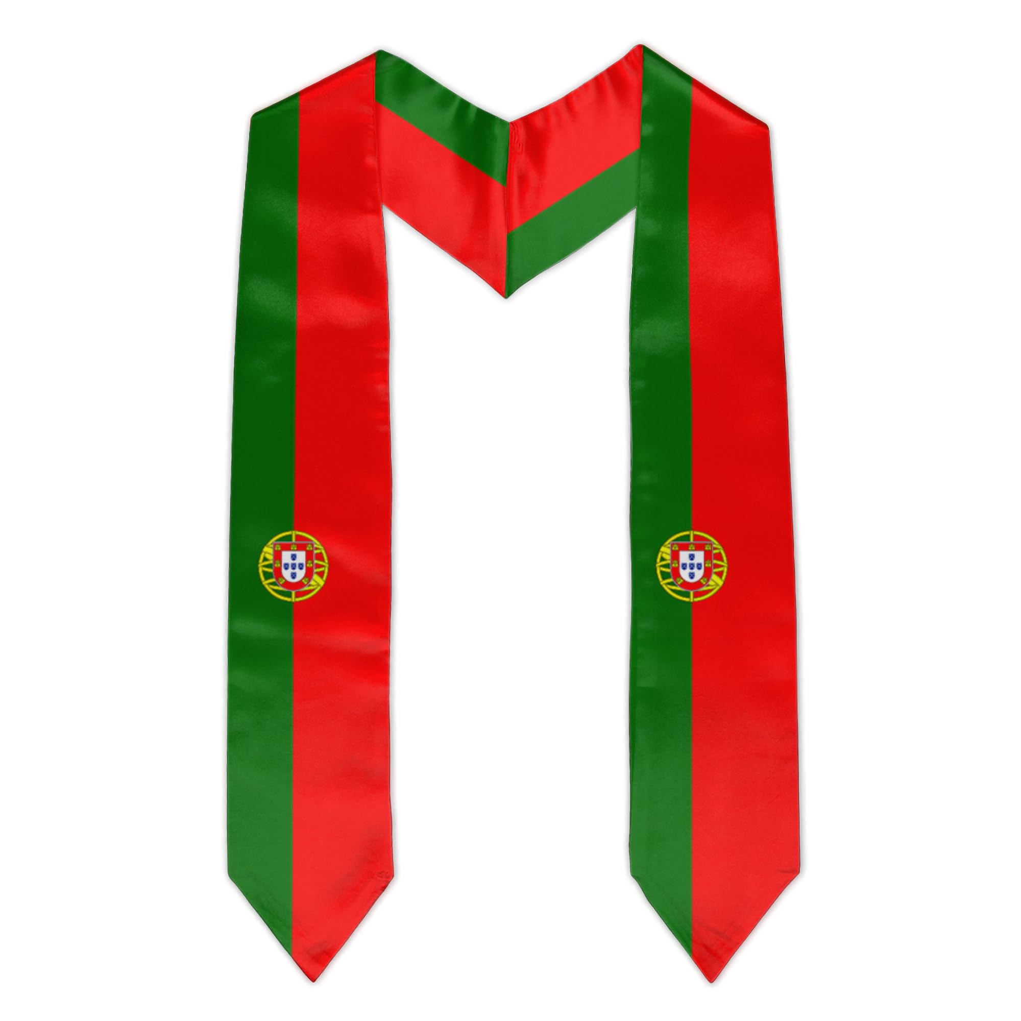Snapklik.com : Vcmaluco Portugal Flag Graduation Stole - Unisex Adults