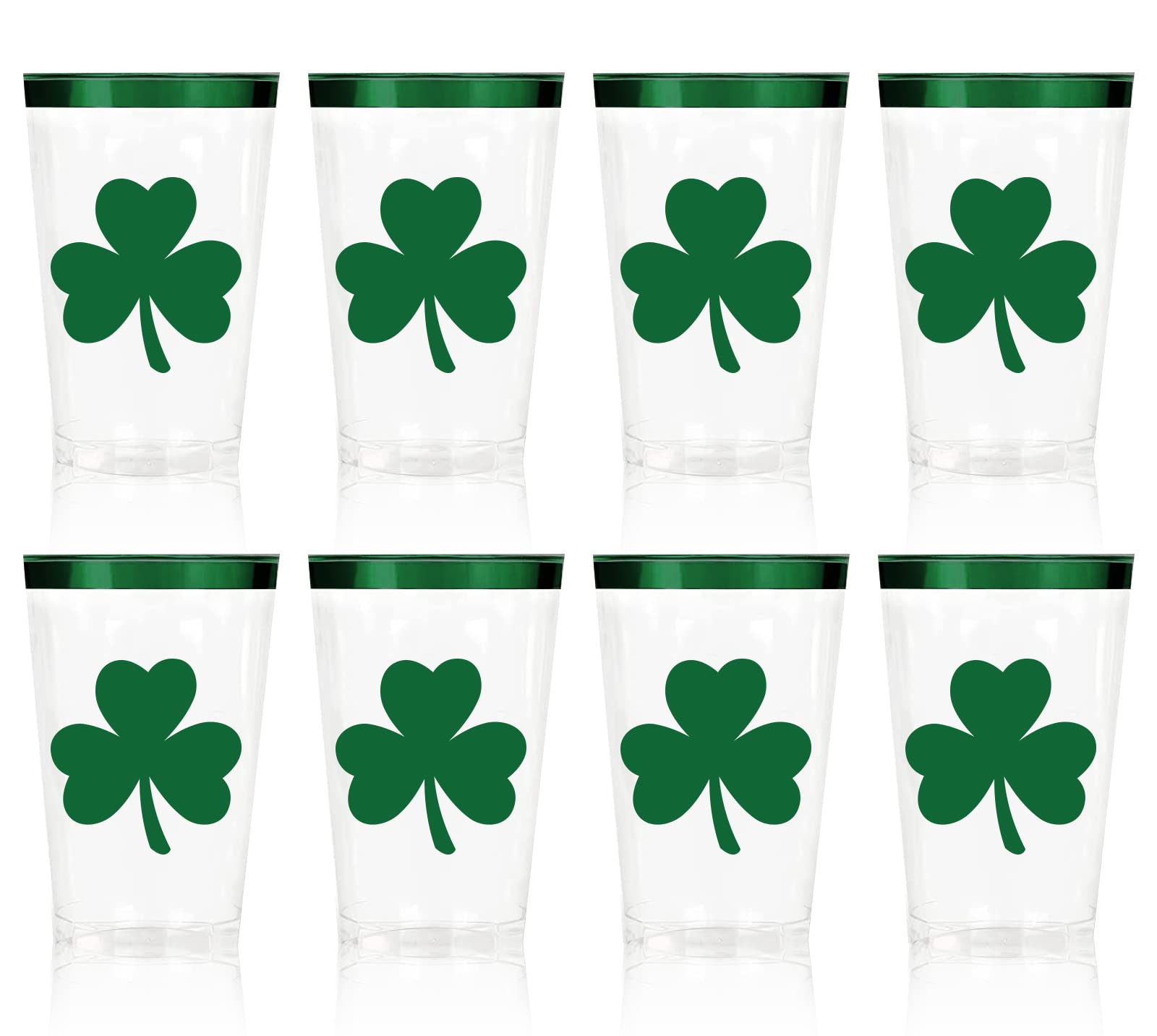Amazon.com: Whaline 32 Pack St. Patrick's Day Plastic Cups Green ...