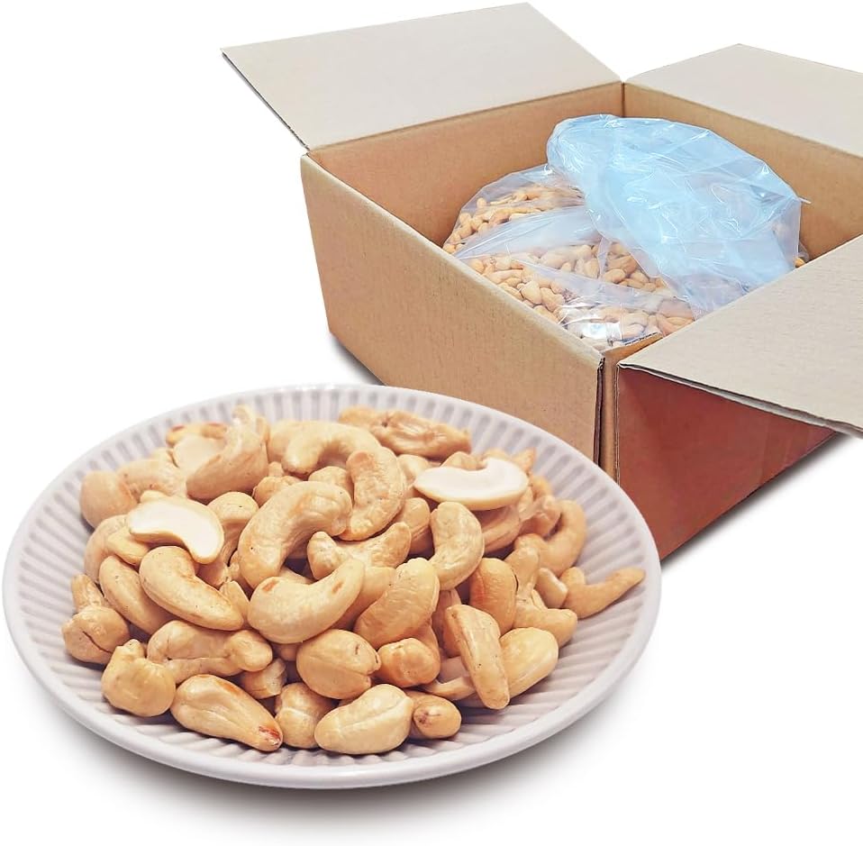 Amazon.co.jp: ローストカシューナッツ 5kg (1BOX) 業務用 大容量 ローストカシューナッツ 産地直輸入 素焼き ロースト 無塩 無添加 制菓 お菓子作り 製パン 製菓子 ...