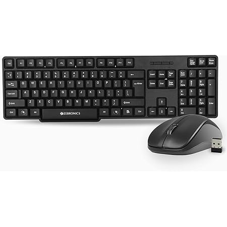 Portronics Key2 Combo Wireless Keyboard and Mouse Set, with 2.4 GHz USB ...