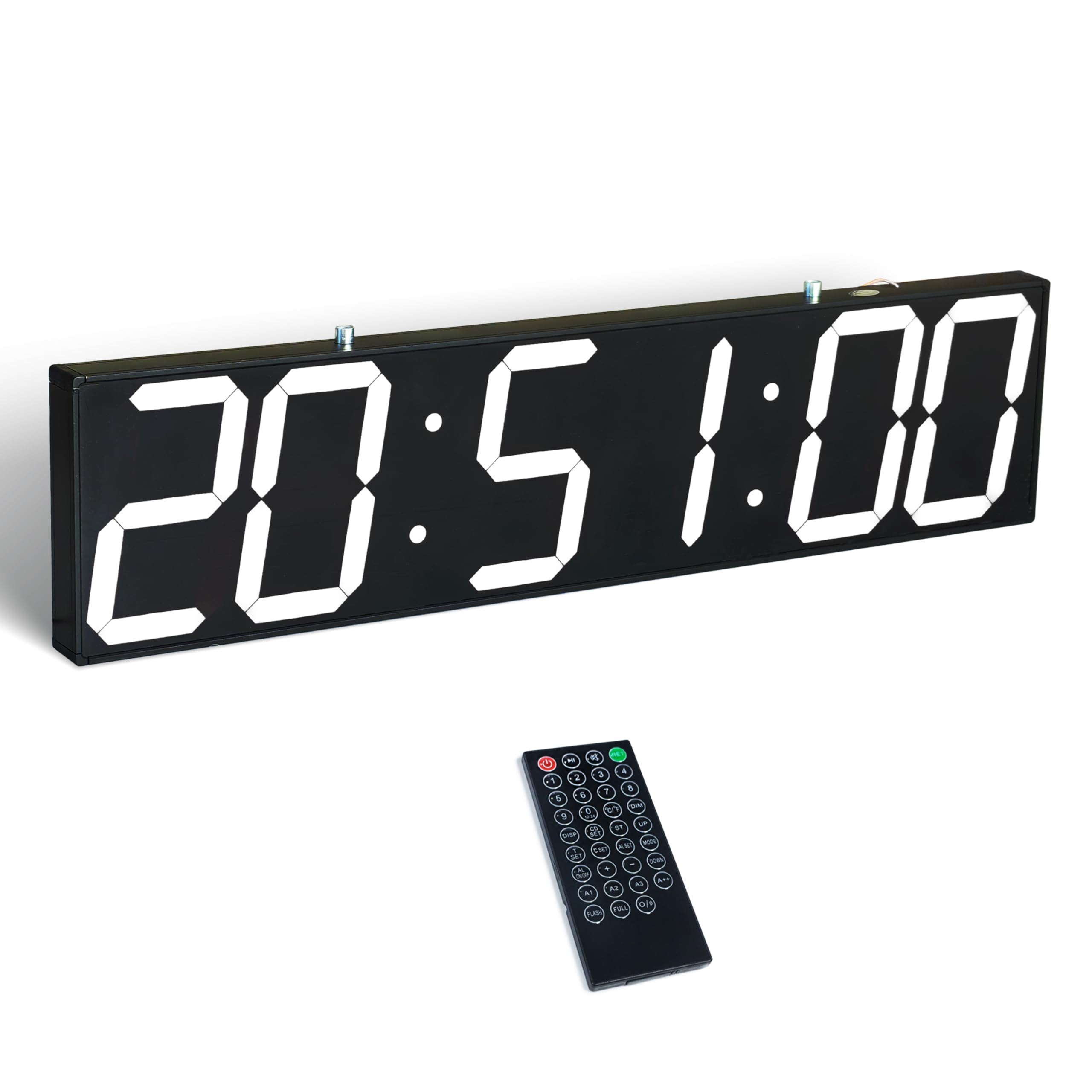 Amazon.com: CHKOSDA 27.6in Double Side Digital Wall Clock ...