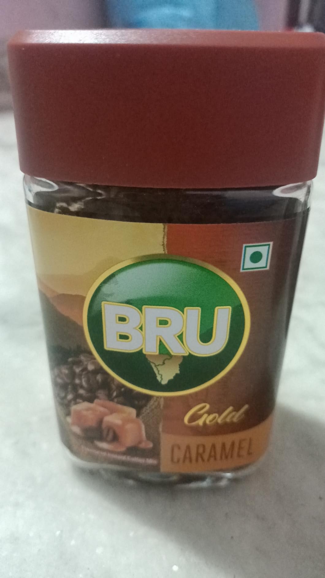 Bru Gold Caramel 100gram | Flavoured Instant Coffee | Flavourful Twist ...
