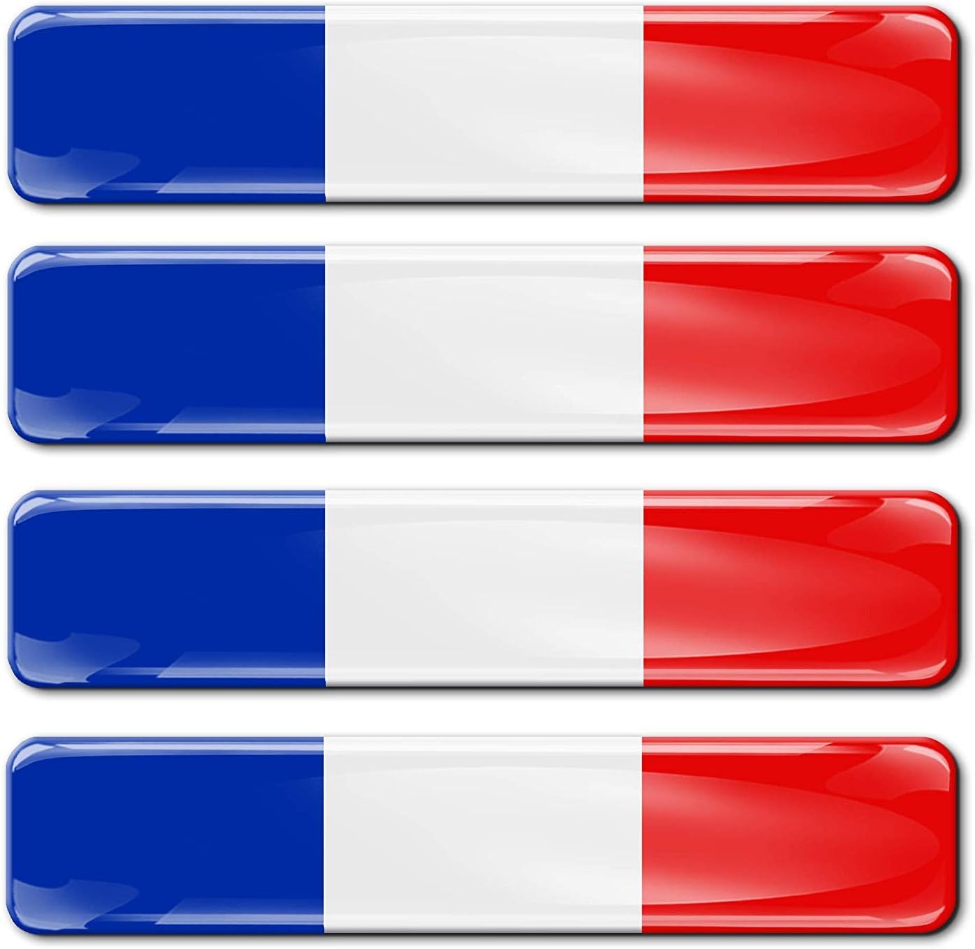 Biomar Labs® 4 x 3D Flexibles Autocollant Stickers National Drapeaux ...