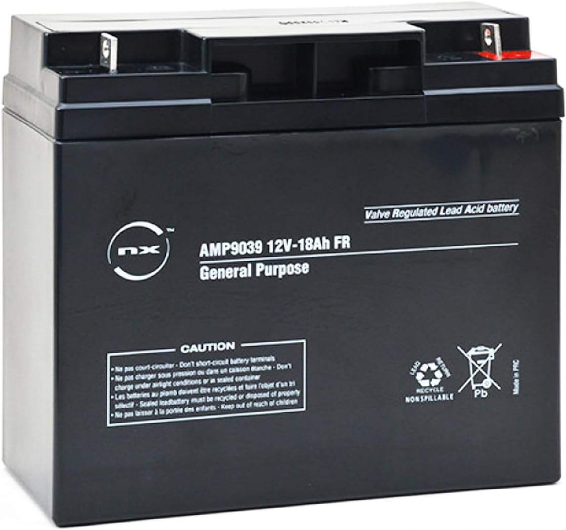 12v 18ah Battery, NX Lawnmower Battery Equivalent too Ultramax 12V 18Ah ...