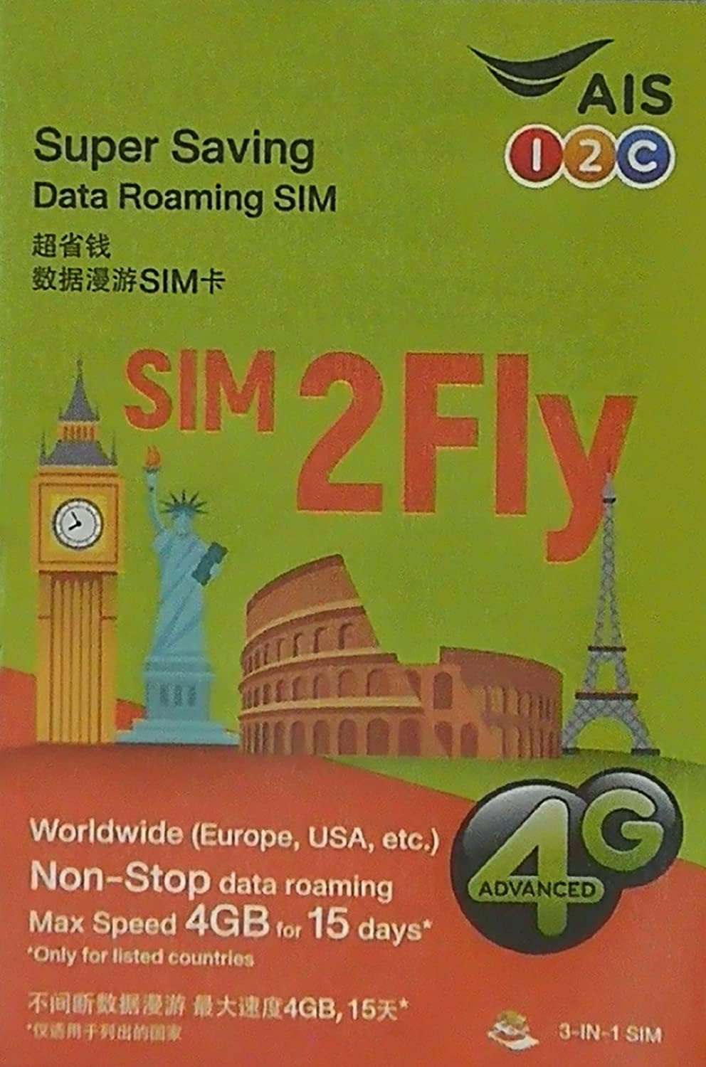 AIS SIM 2 Fly: Amazon.de: Elektronik & Foto