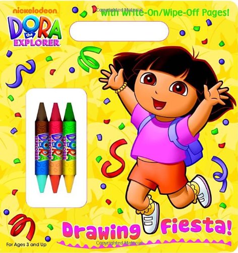 Amazon.co.jp: Drawing Fiesta! (Dora the Explorer) (Write-On/Wipe-Off ...