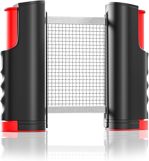 Retractable Table Tennis Net Set, Portable Ping Pong Net with Posts ...