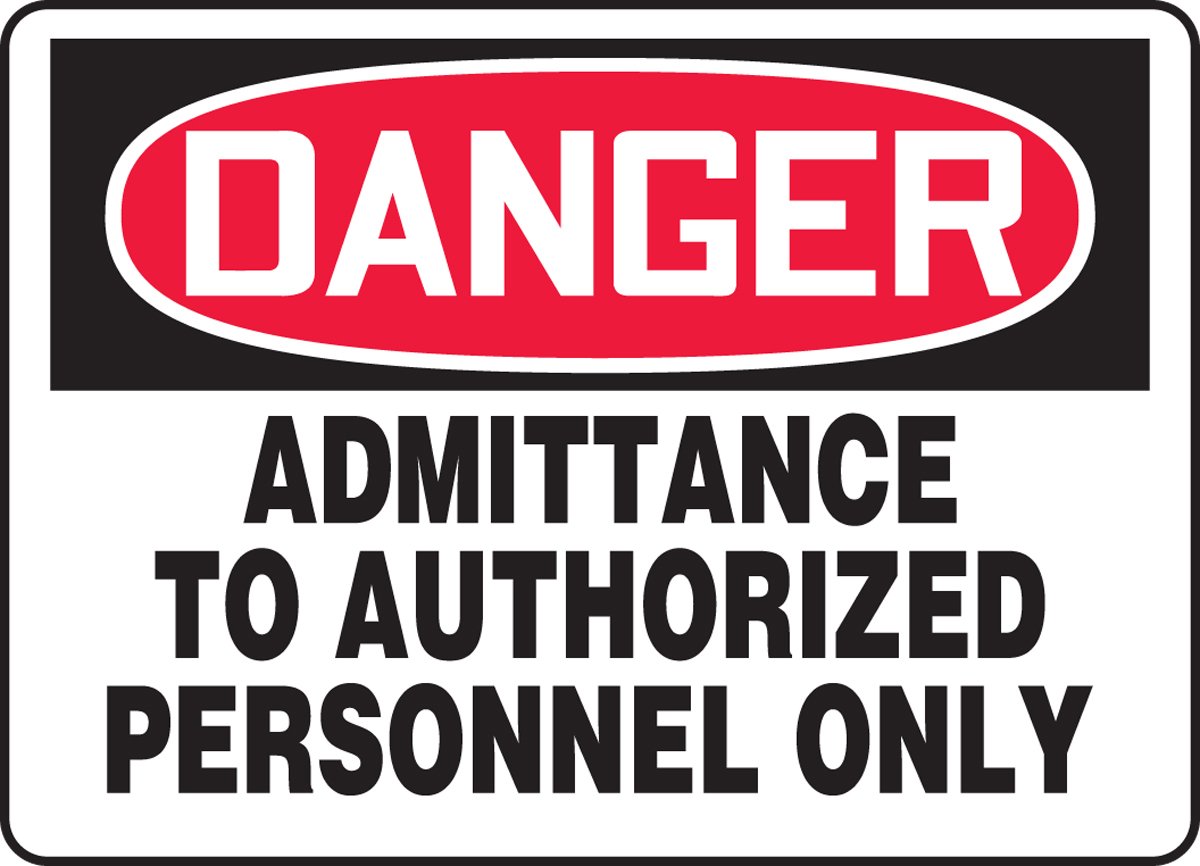Amazon ADMITTANCE TO AUTHORIZED PERSONNEL ONLY Industrial amazon-admittance-to-authorized-personnel-only-industrial